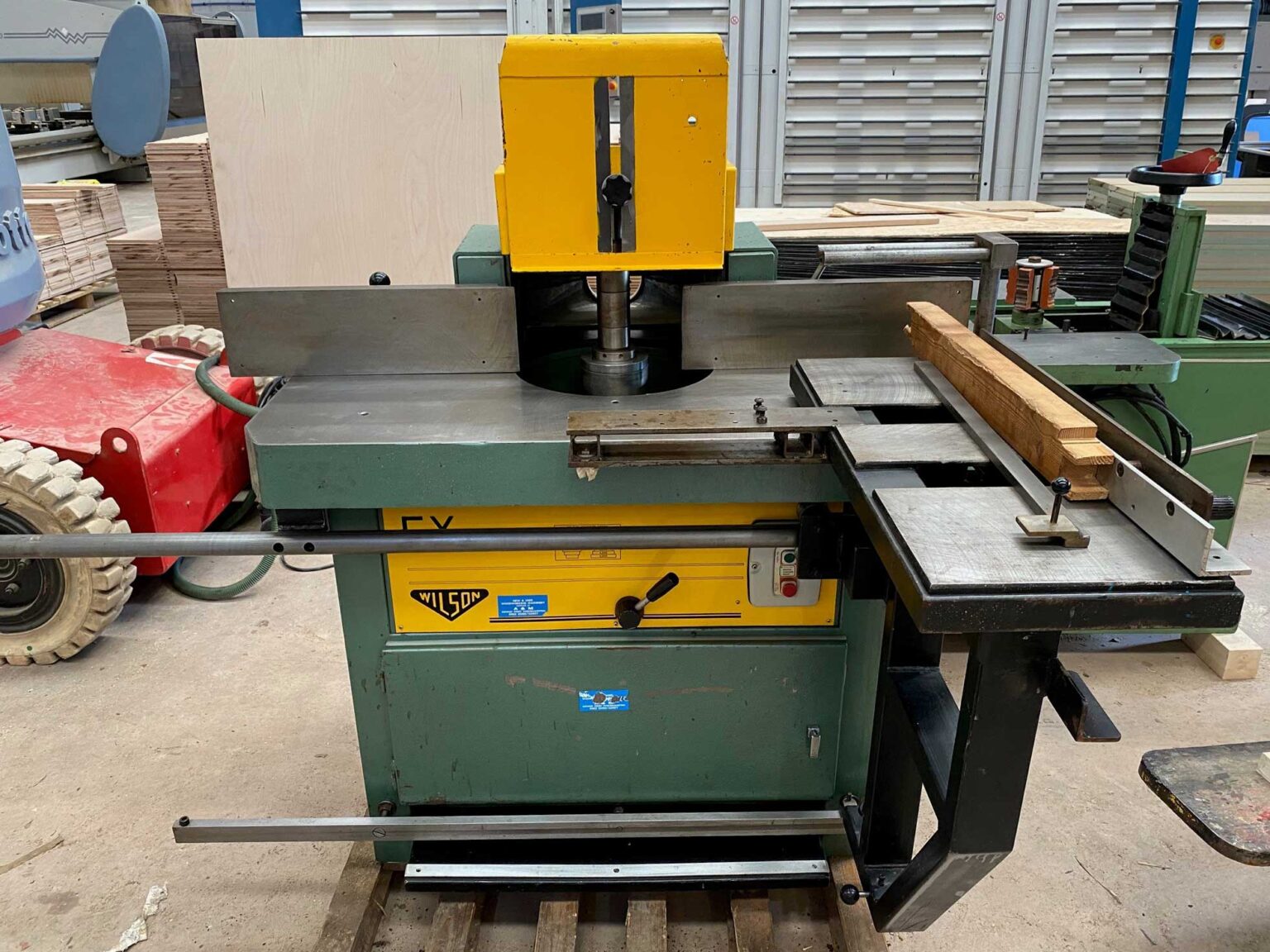 Wilson FY Spindle Moulder with Sliding Tenoning Table ## SOLD ## For Sale