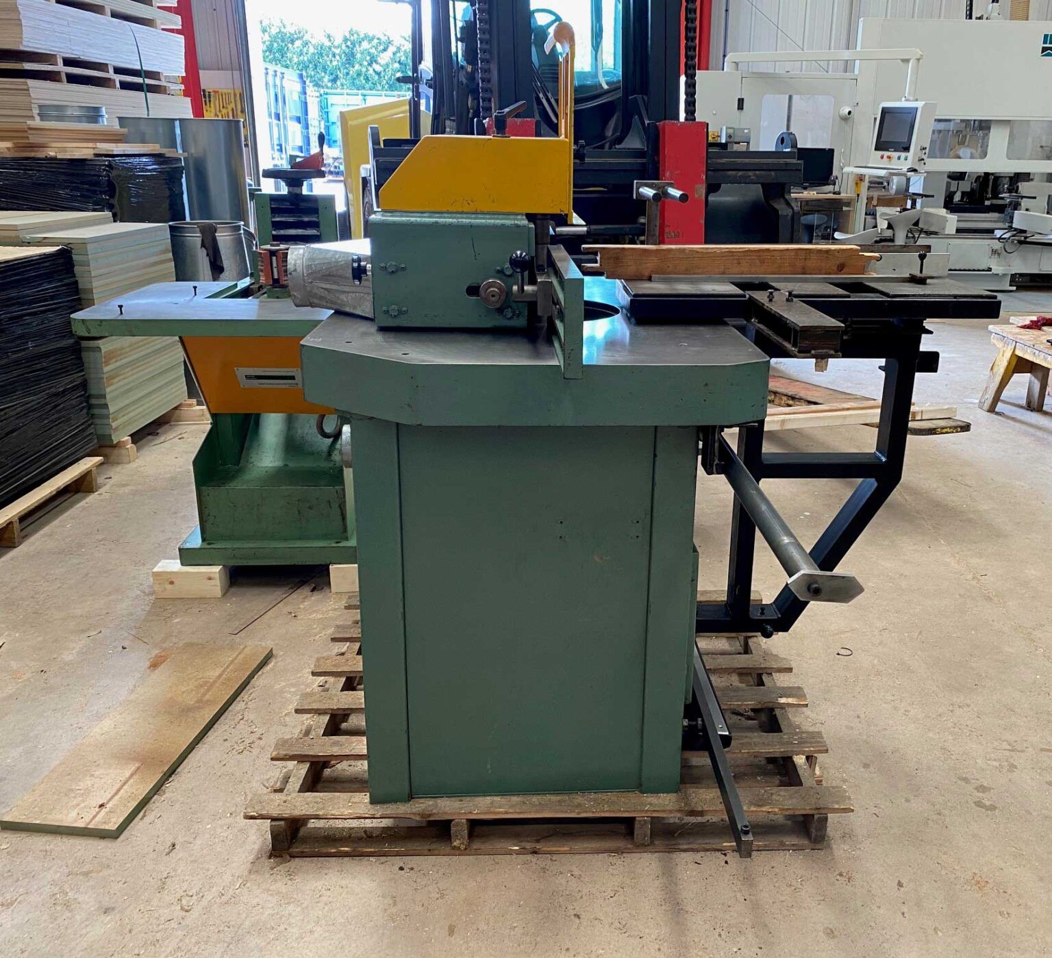 Wilson FY Spindle Moulder with Sliding Tenoning Table ## SOLD ## For Sale