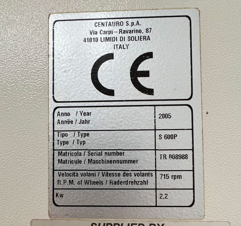 Centauro Minimax S600P Bandsaw SOLD - Shrops.co.uk